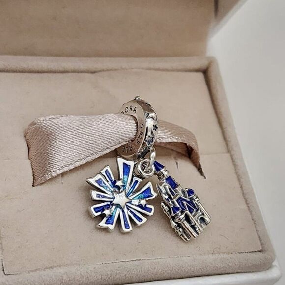 Pandora | Jewelry | Pandora Disneyparks Castle And Fireworks Charm ...